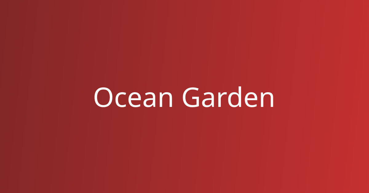 Order Authentic Chinese Online | Ocean Garden - Pickup or Delivery ...